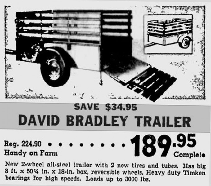 Vintage Sears David Bradley trailer. 30s - 40s era (was $950) now $400 ...